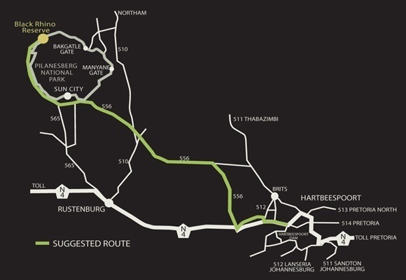 Black Rhino Game Reserve Directions